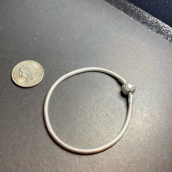 Pandora | Jewelry | Pandora 925 Bracelet With Round Locking Clasp ...